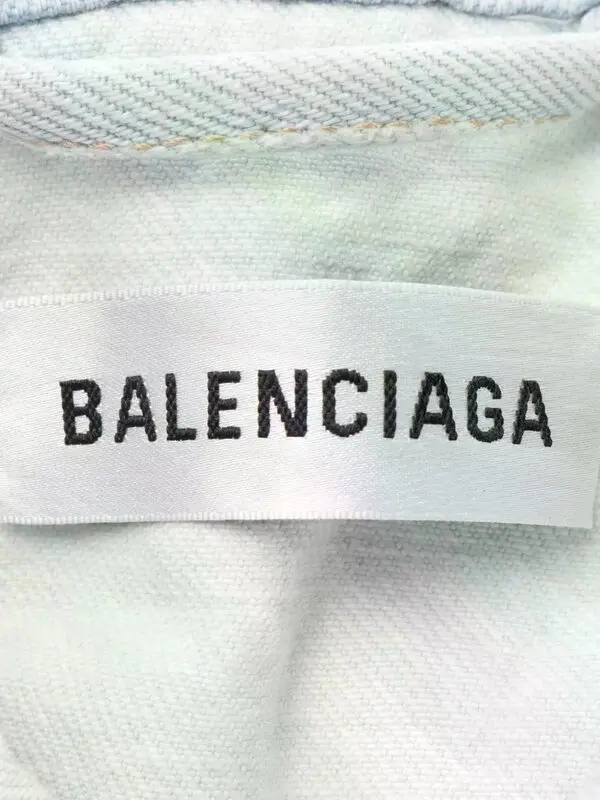 Balenciaga 2010s Logo Denim Jacket