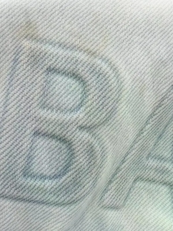Balenciaga 2010s Logo Denim Jacket