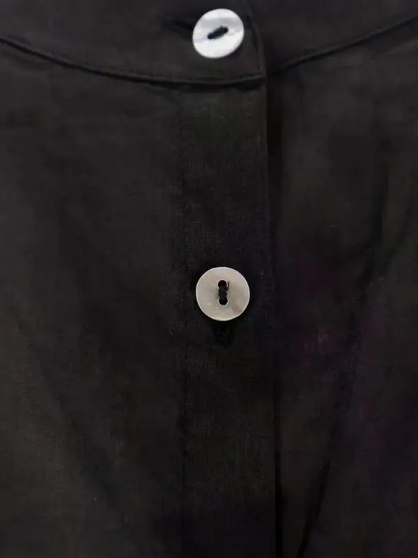 MES DEMOISELLES Celeste Gathered-detail Shirt - Black
