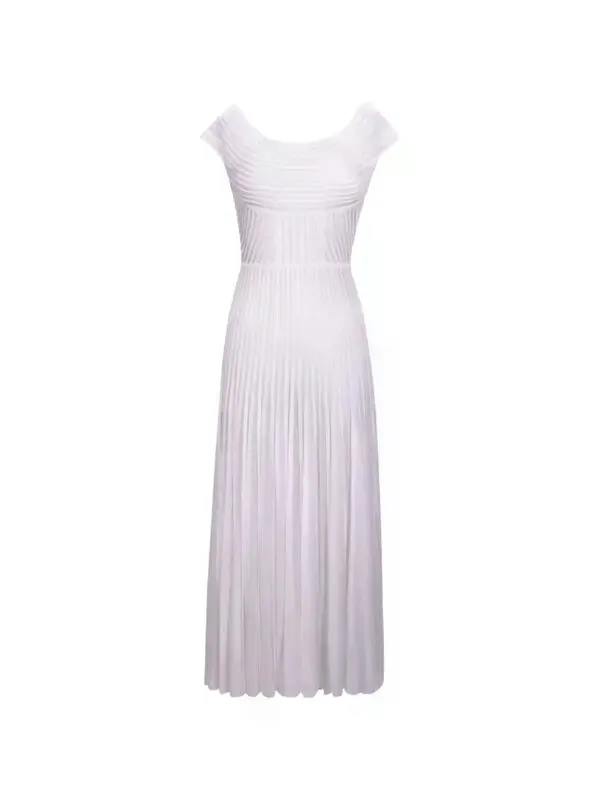 GEMY MAALOUF Off-shoulder Midi Dress - White