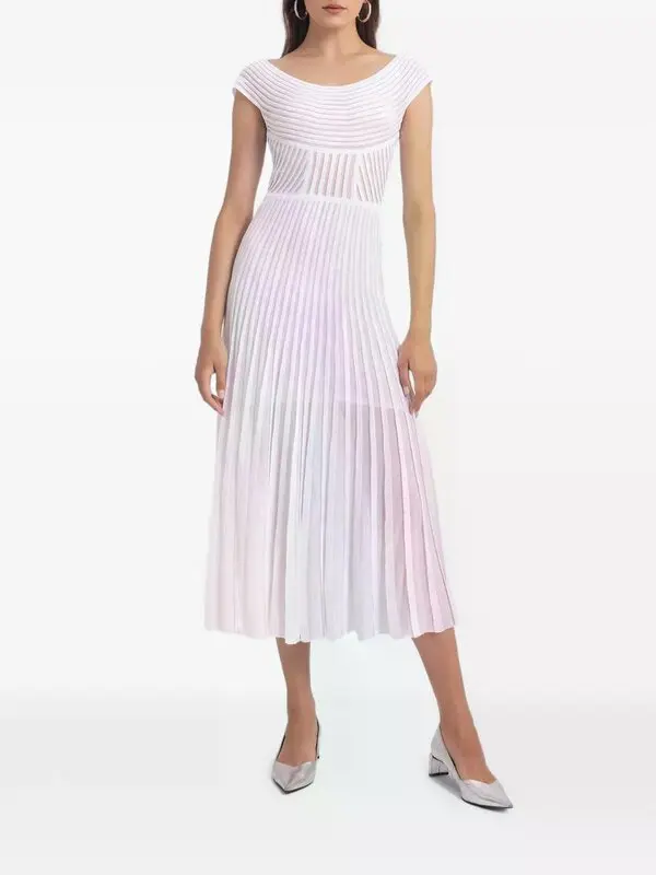 GEMY MAALOUF Off-shoulder Pleated Midi Dress