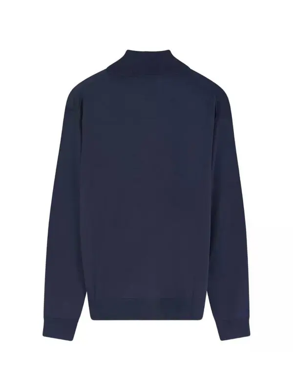 BRAMANI CASHMERE Zip-up High-neck Cardigan