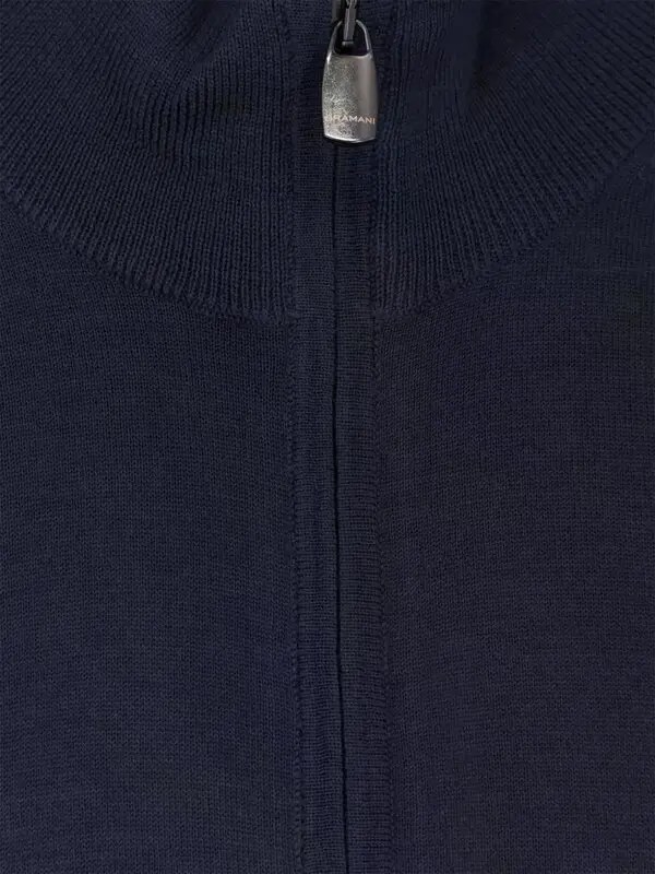 BRAMANI CASHMERE Zip-up High-neck Cardigan