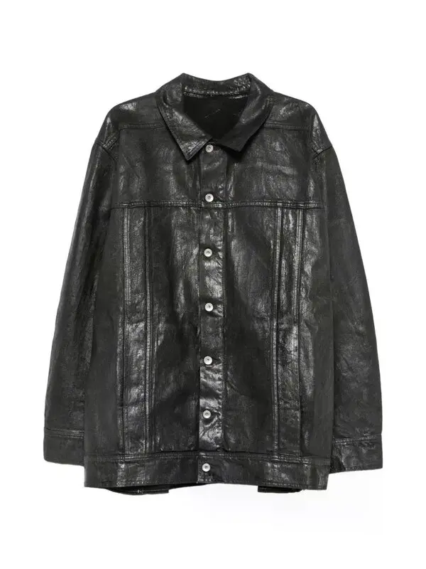 Rick Owens Button-up Denim Jacket - Black