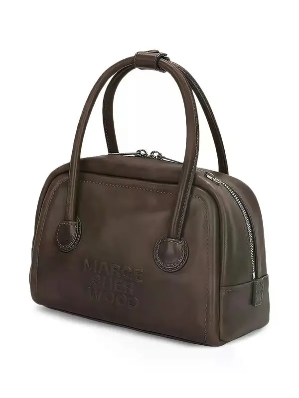 MARGESHERWOOD Embossed Leather Top-handle Bag