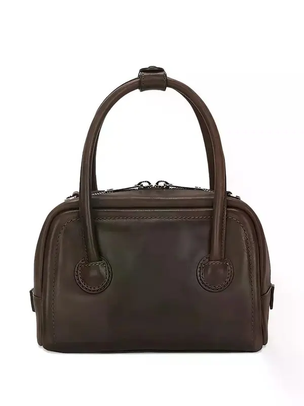 MARGESHERWOOD Embossed Leather Top-handle Bag