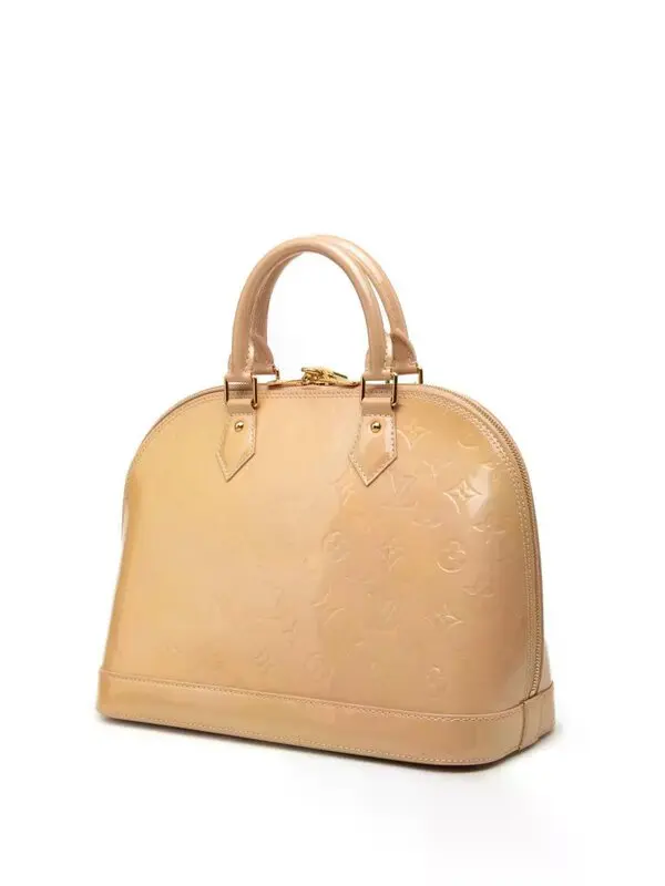 LOUIS VUITTON 2010 Monogram Vernis Alma Pm Handbag - Neutrals