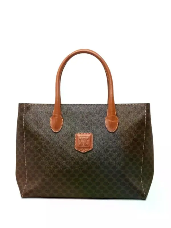 Celine Macadam Coated Canvas Tote Bag