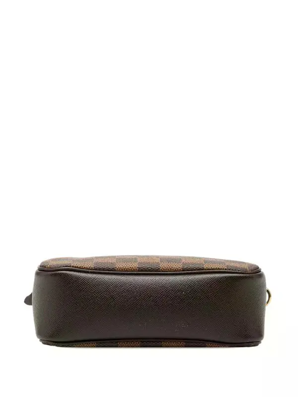 LOUIS VUITTON 1999 Damier Ebene Trousses Pochette Handheld Bag