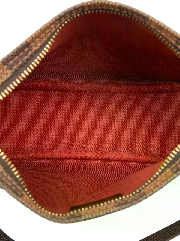 LOUIS VUITTON 1999 Damier Ebene Trousses Pochette Handheld Bag