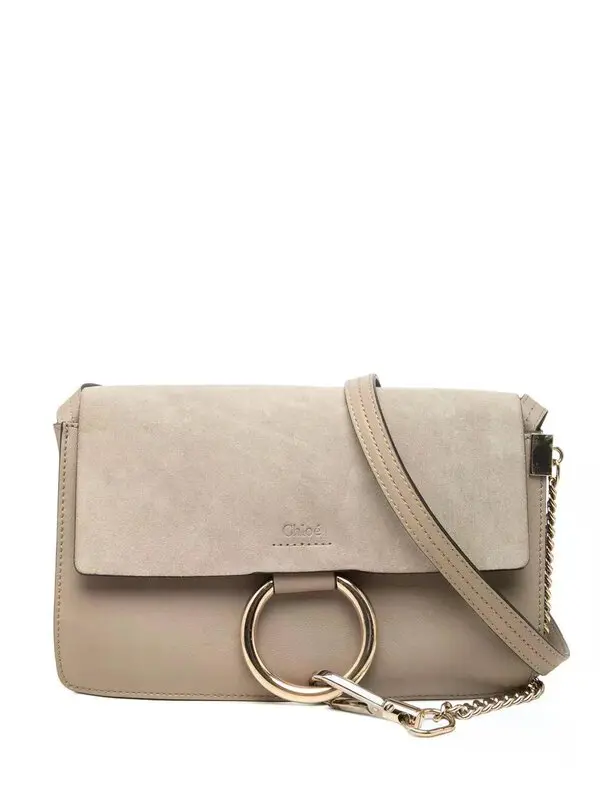 Chloé 2016 Small Suede And Calfskin Faye Crossbody Bag - Brown