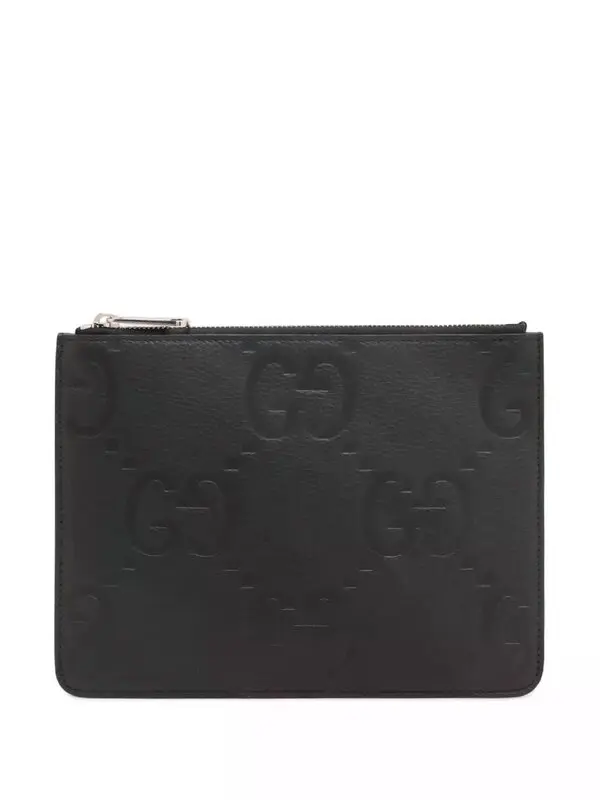 Gucci 2016-2026 Jumbo Gg Calfskin Clutch Bag