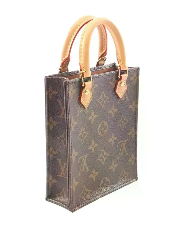 LOUIS VUITTON Monogram Petit Sac Plat Satchel