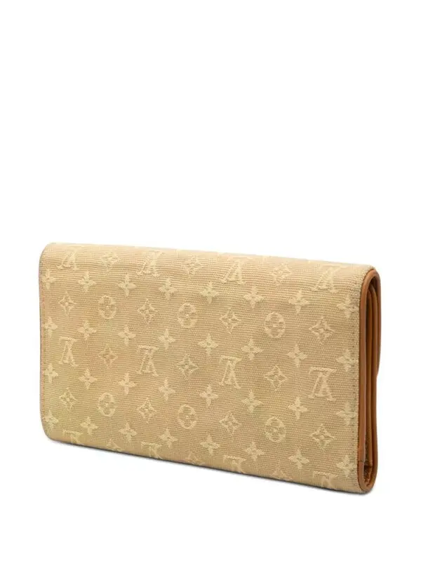 LOUIS VUITTON 2003 Monogram Mini Lin Porte Tresor International Wallet Long Wallets
