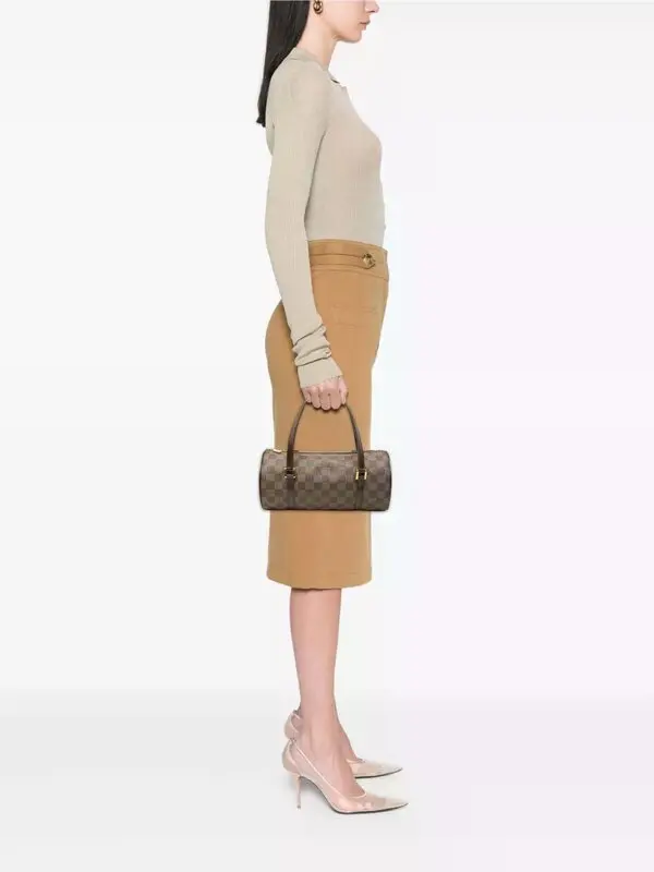 LOUIS VUITTON 2004 Damier Ebene Papillon 30 Handbag