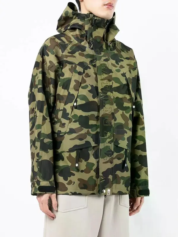 A BATHING APE Camouflage-print Zip-up Jacket