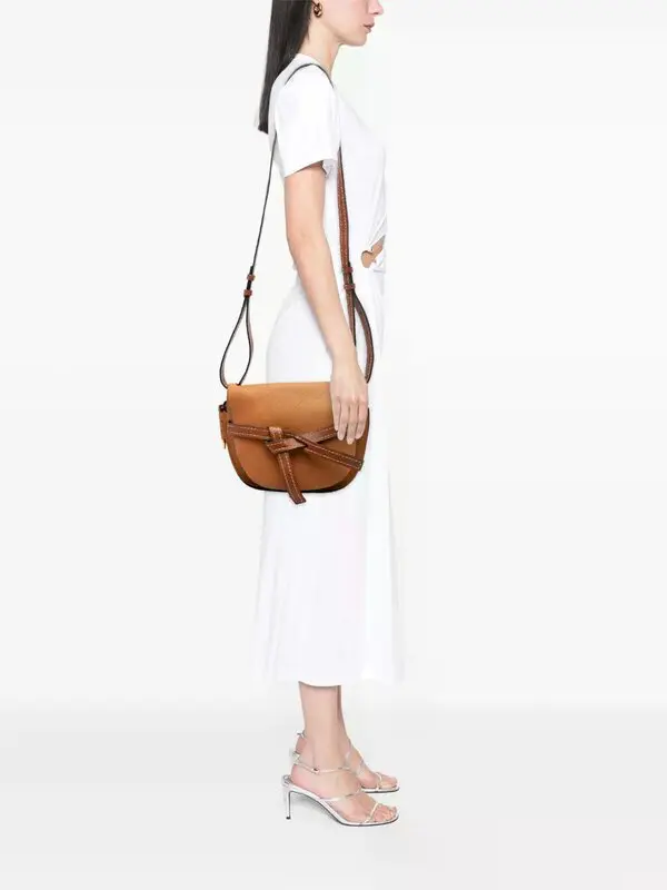 Loewe 2018 Small Leather Gate Crossbody Bag