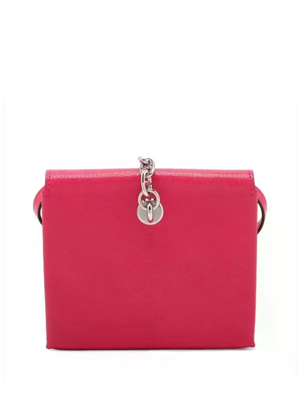 Hermès 2023 Chevre Mysorechaine D'ancre Compact Wallet Crossbody Bag - Pink