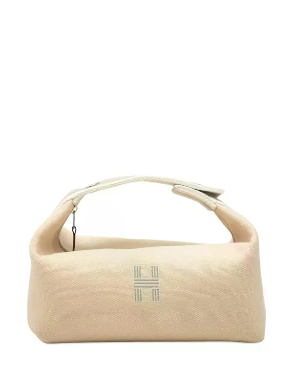 Hermès 2020-2026 Small Toile Bride A Brac Case Vanity Bag - Neutrals