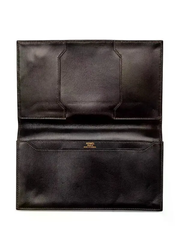 Hermès 1981 Box Calf Lydie Bifold Wallet Long Wallets