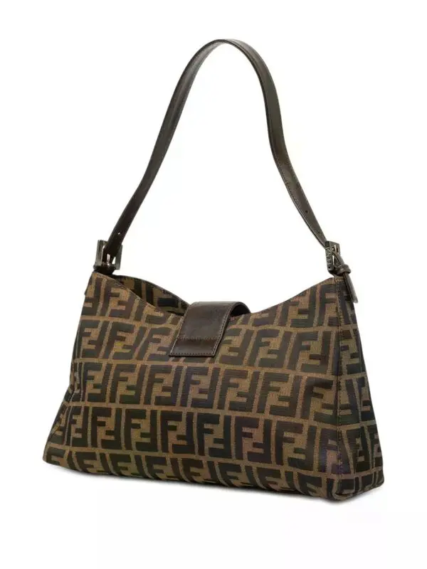 Fendi Zucca Canvas Shoulder Bag