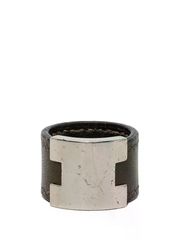 Hermès 2000-2026 Swift And Palladium Plated Lurie Ring Costume Ring - Brown