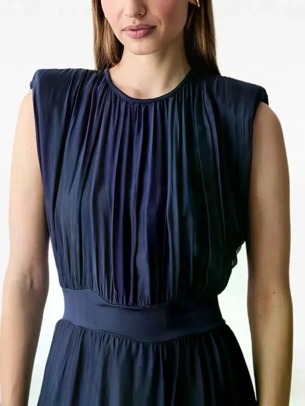 HAVEONE Gathered Side-slit Maxi Dress