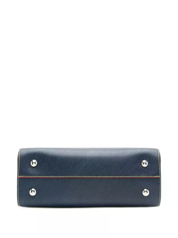 LOUIS VUITTON Epi Leather Twist Tote Bag - Blue