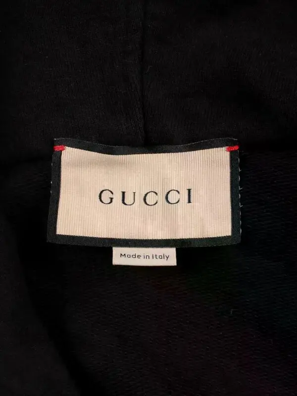 Gucci Cotton Web Stripe Half-zip Hoodie