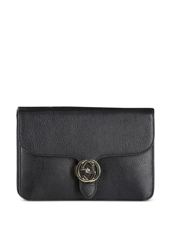 Gucci Interlocking G Shoulder Bag - Black