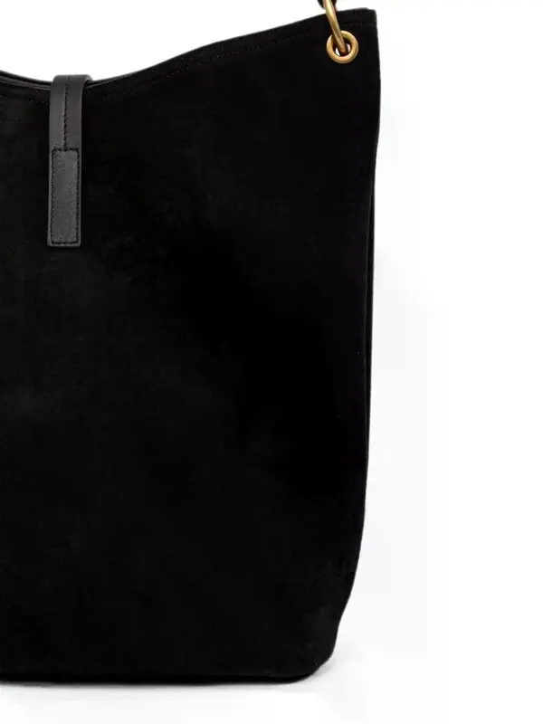 TWINSET Suede Leather-trim Tote Bag