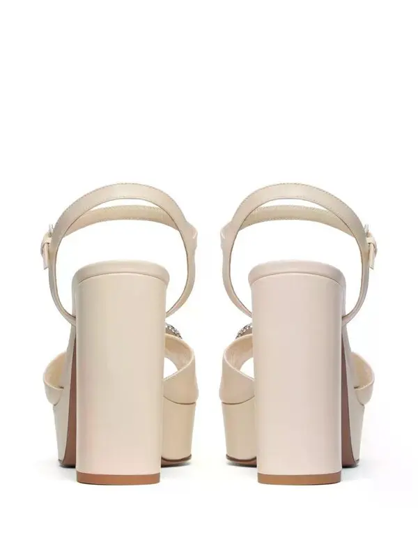 Valentino Garavani Vlogo Signature Platform Sandals - Neutrals
