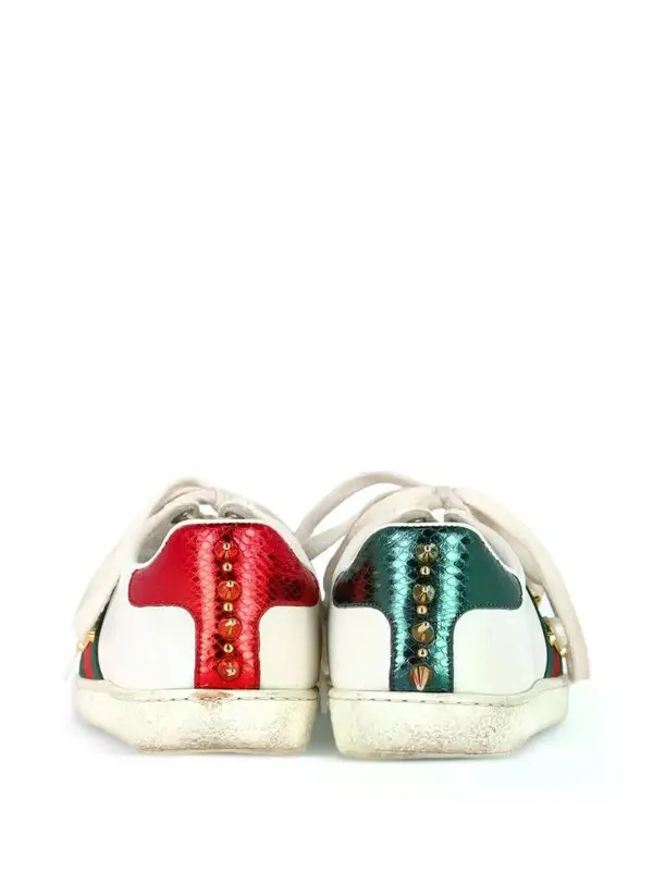 Gucci Faux Pearl-embellished Ace Sneakers