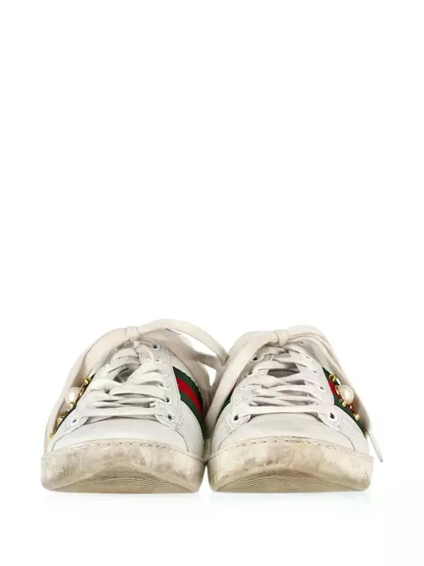 Gucci Faux Pearl-embellished Ace Sneakers