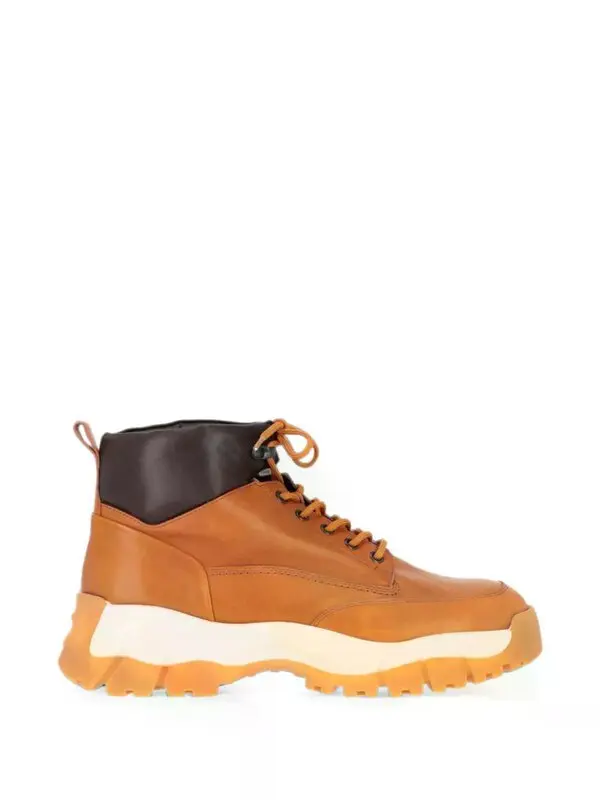 TOD'S Lace-up Panelled Boots