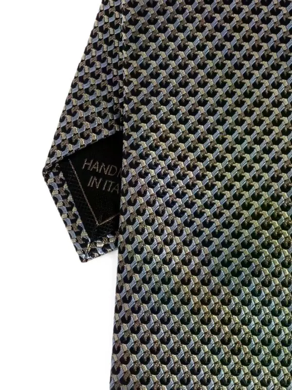 Brioni Geometric-pattern Silk Tie