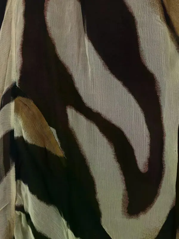 MES DEMOISELLES Susu Zebra-print Elasticated Maxi Skirt - Neutrals