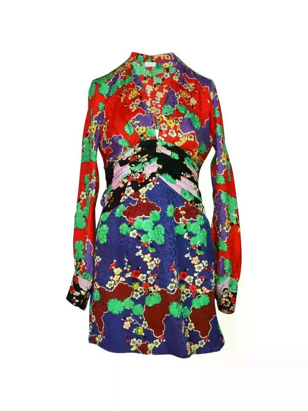Rixo Alanna Japanese Silk Dress - Red