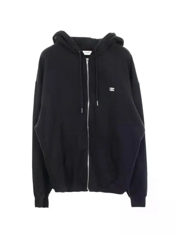 Celine 00s Triomphe Embroidery Zip-up Hoodie