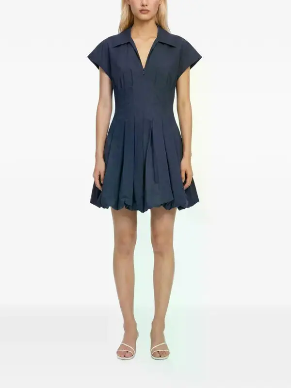Simkhai Lirinne Bubble-hem Minidress - Blue