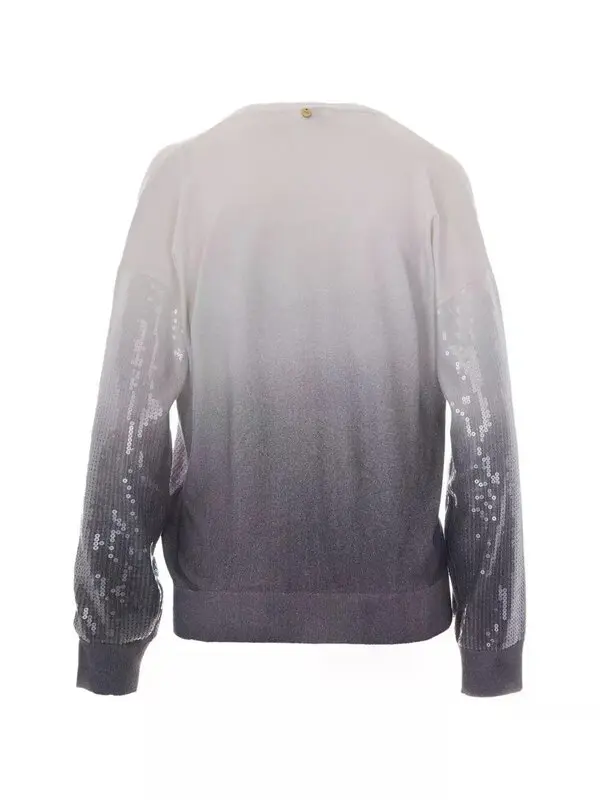 Liu Jo Sequin-embellished Ombre Cardigan - Grey