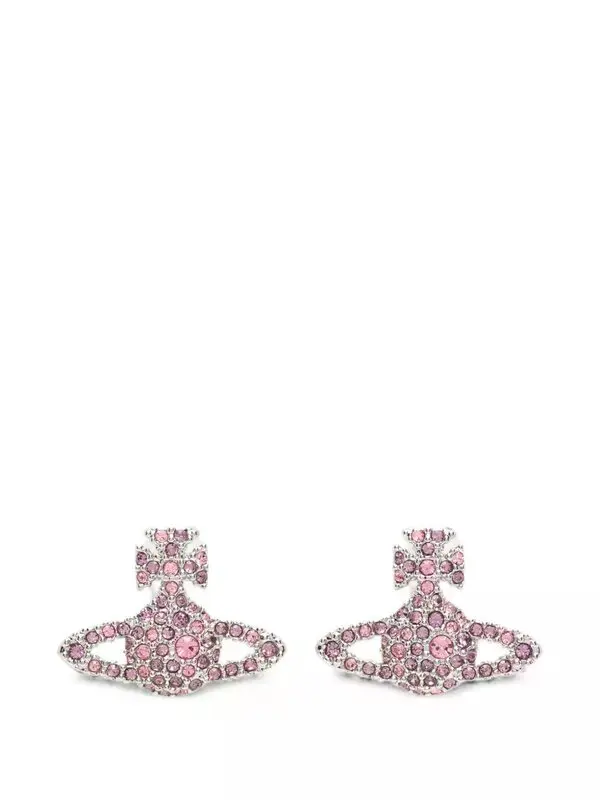 VIVIENNE WESTWOOD Grace Bas Relief Stud Earrings - Silver