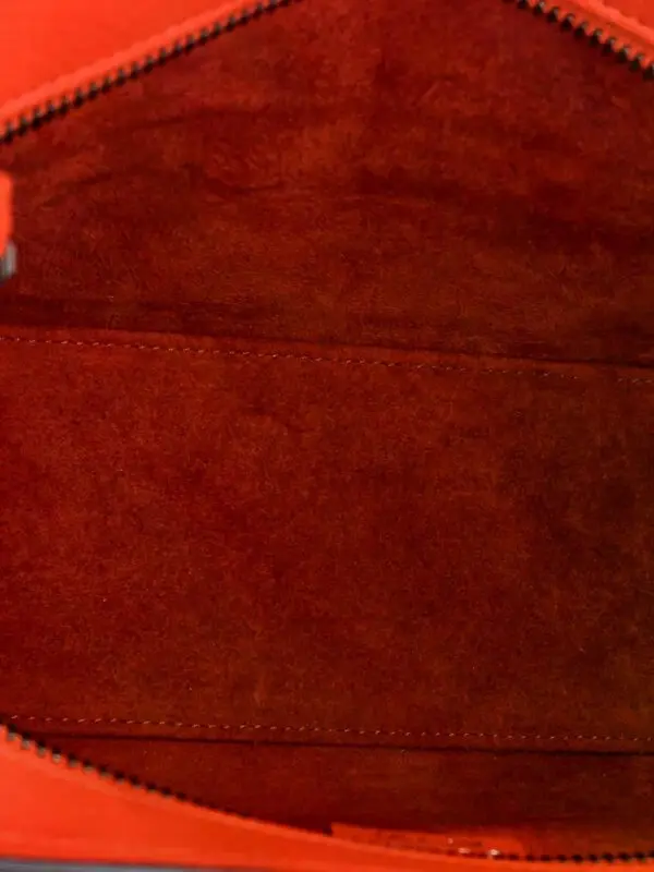 Celine Luggage Bag Grainy Leather Nano Crossbody Bag - Red