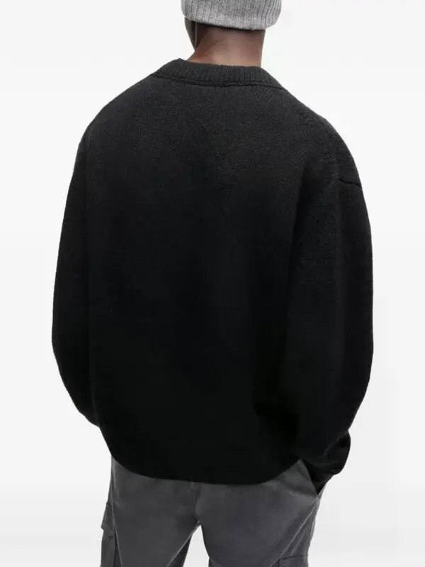 Hugo Logo-embroidered Crew-neck Sweater