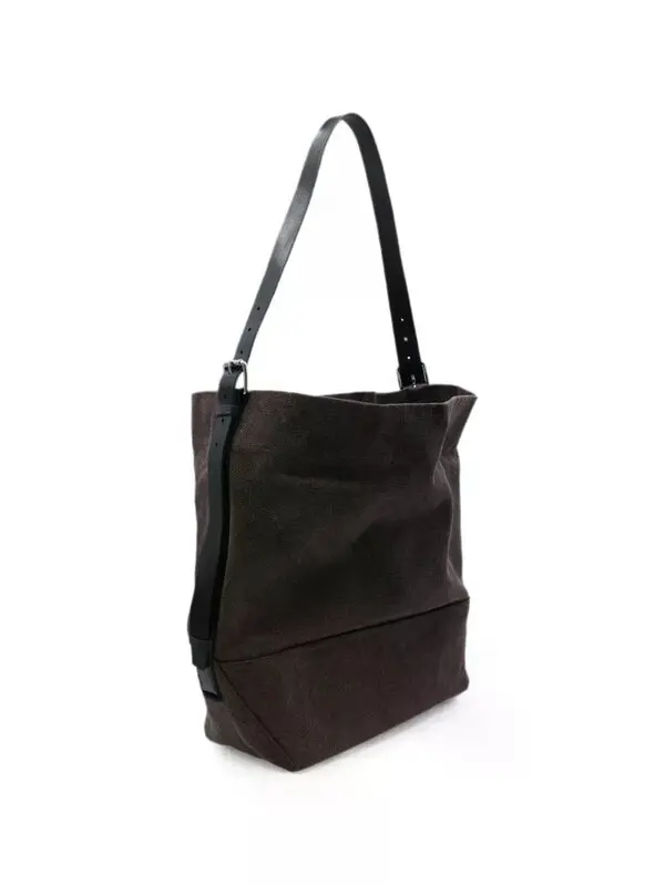 LEMAIRE Dark Cotton Belted Tote
