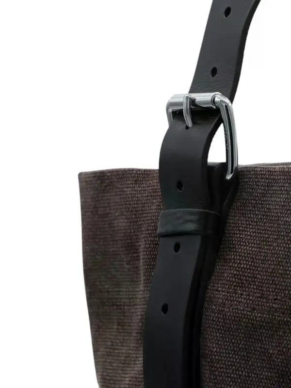 LEMAIRE Dark Cotton Belted Tote