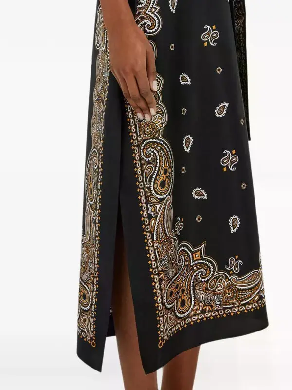 FERRAGAMO Arabesque Print Silk Caftan