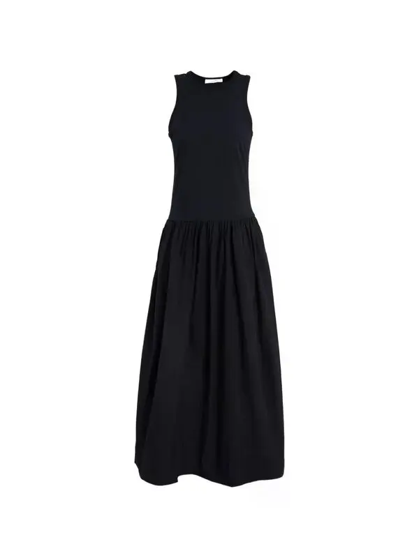 FRAME Crew-neck Maxi Dress - Black