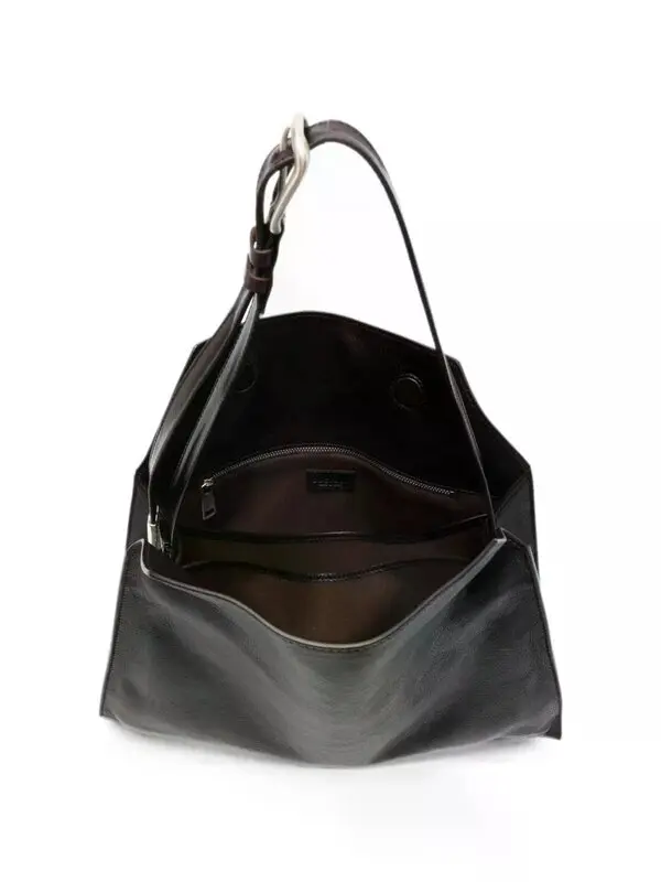 Orciani Grained Leather Tote Bag