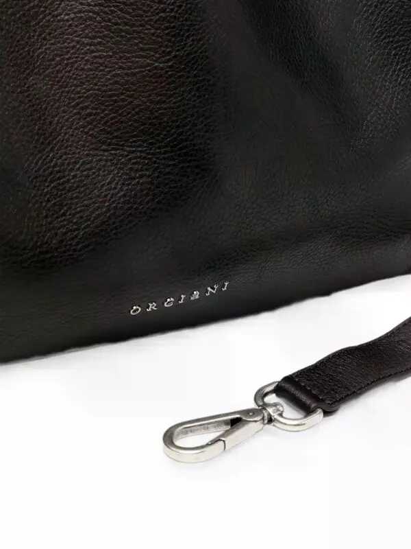 Orciani Grained Leather Tote Bag
